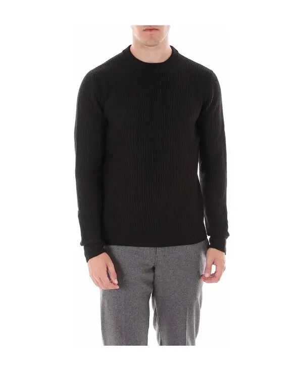 ROBERTO COLLINA Knitted Sweatshirt - Black