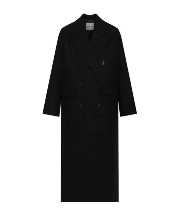 SAMSOE SAMSOE Sajill Double-breasted Coat - Black