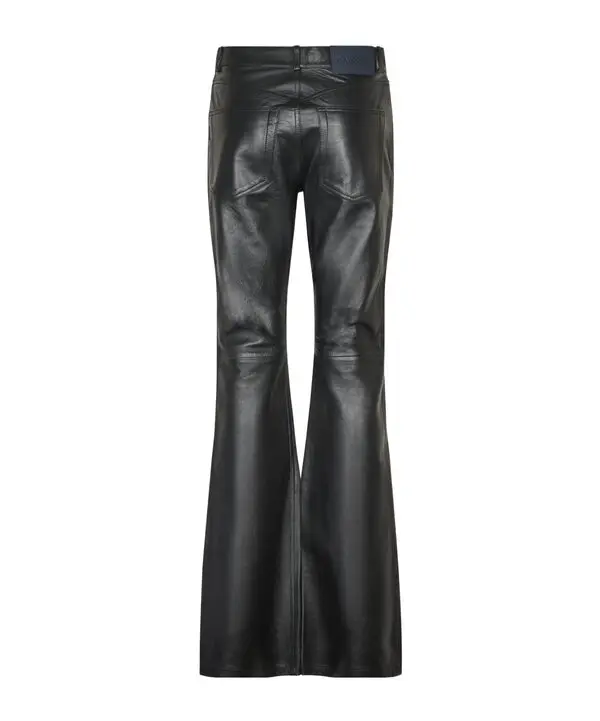 HAIKURE Leather Flare Trousers