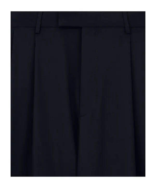 Giorgio Armani Pleated Virgin Wool Crepe Trousers