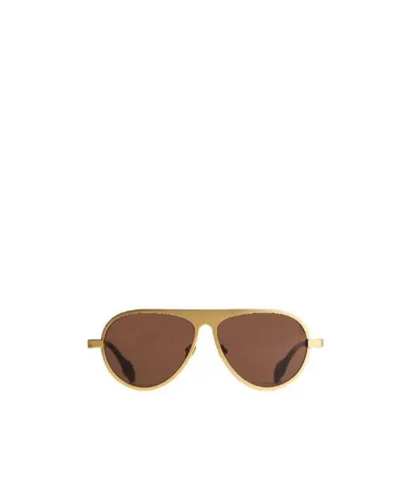J.W.ANDERSON Jwa05 Aviator Sunglasses - Gold