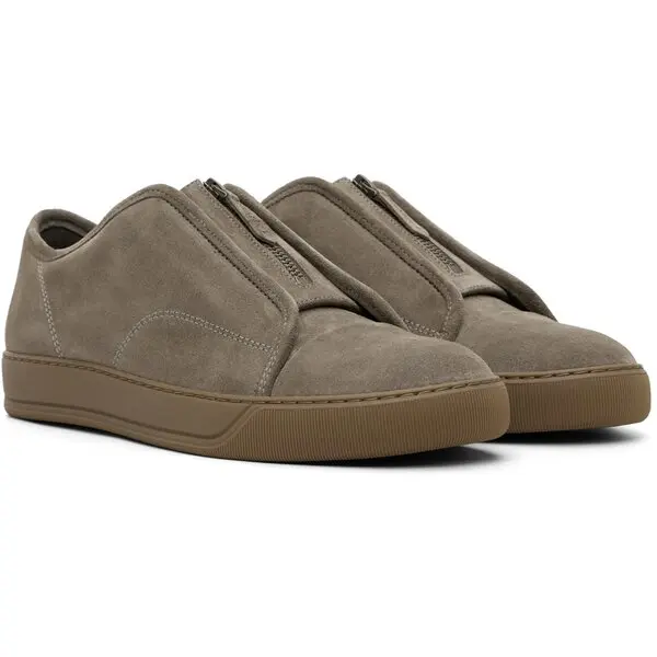 LANVIN Dbb1 Suede Zip Sneakers