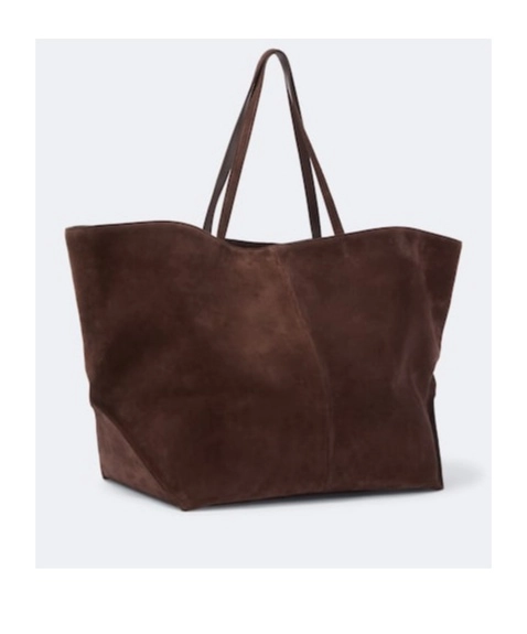 JIL SANDER Linea Maxi Suede Tote Bag