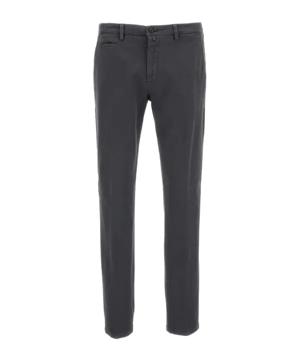 BRIGLIA 1949 Casual Pants With Belt Loops - Black