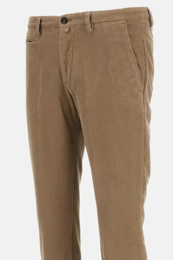 BRIGLIA 1949 Tapered Trousers With Belt Loops - No