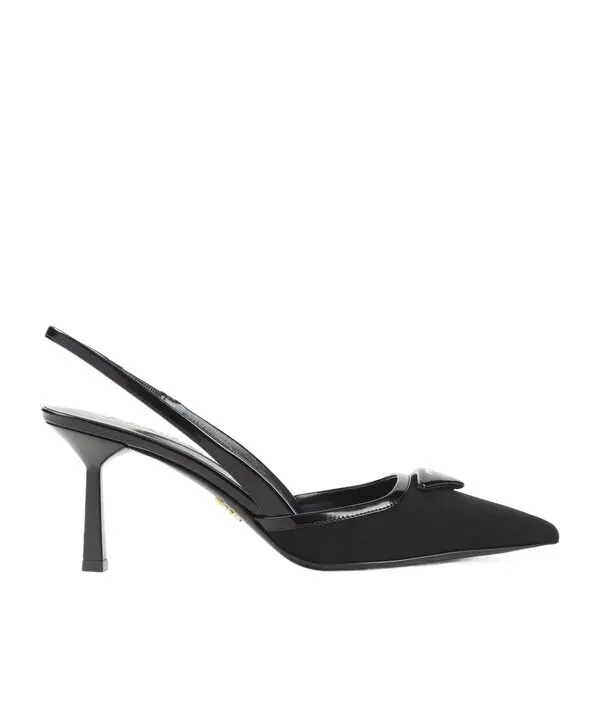 Prada Pointed-toe High-heeled Sandals - Black