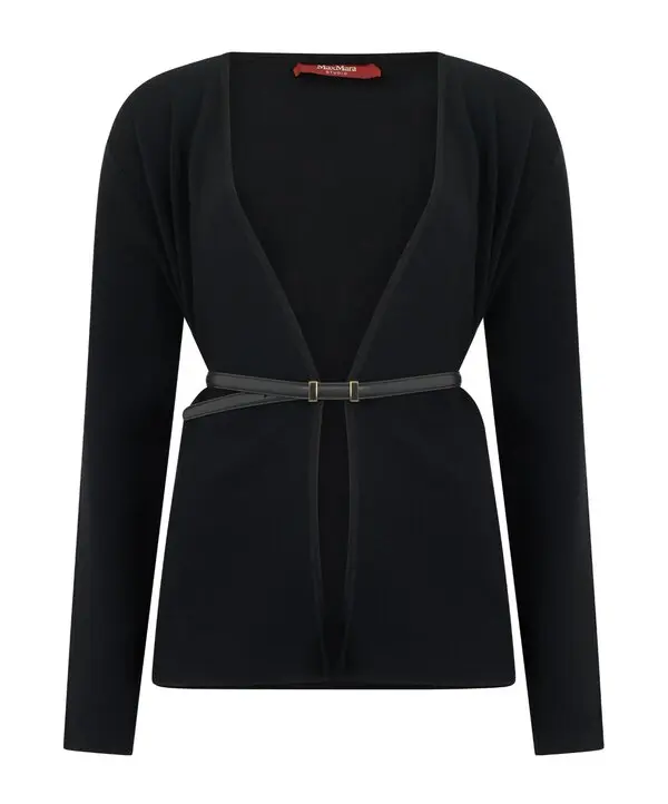Max Mara Long-sleeve Knit Top - Black
