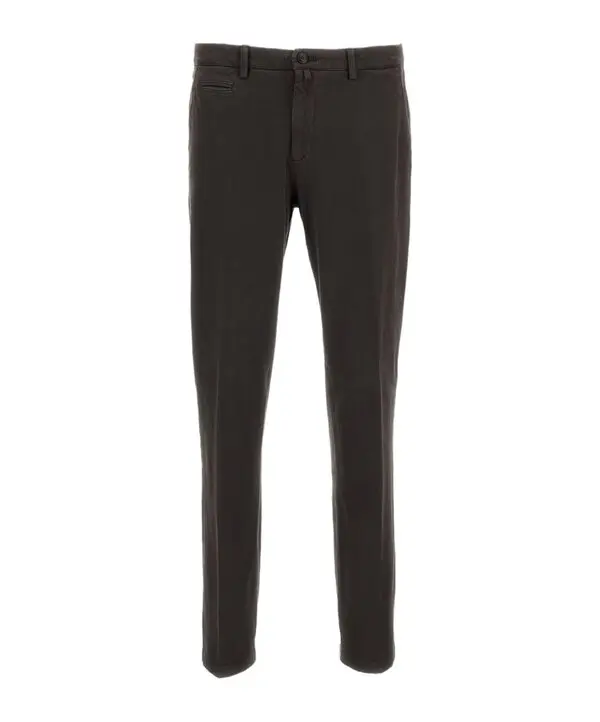 BRIGLIA 1949 Casual Pants With Belt Loops - Black