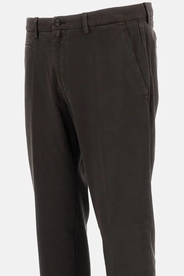 BRIGLIA 1949 Tailored Tapered Trousers - Black