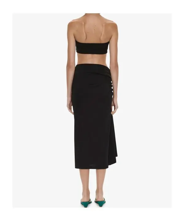 Christopher Esber Crystal-clasp Cascade Midi Skirt