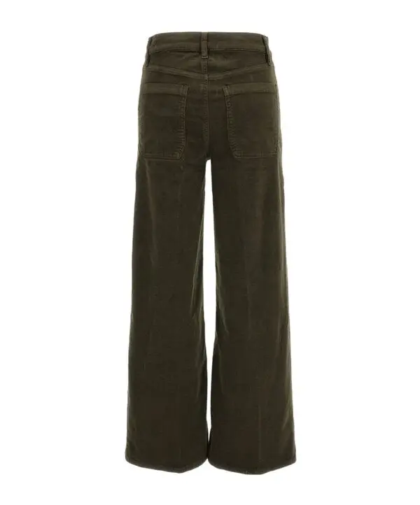 FRAME Flared-leg Corduroy Trousers - Green