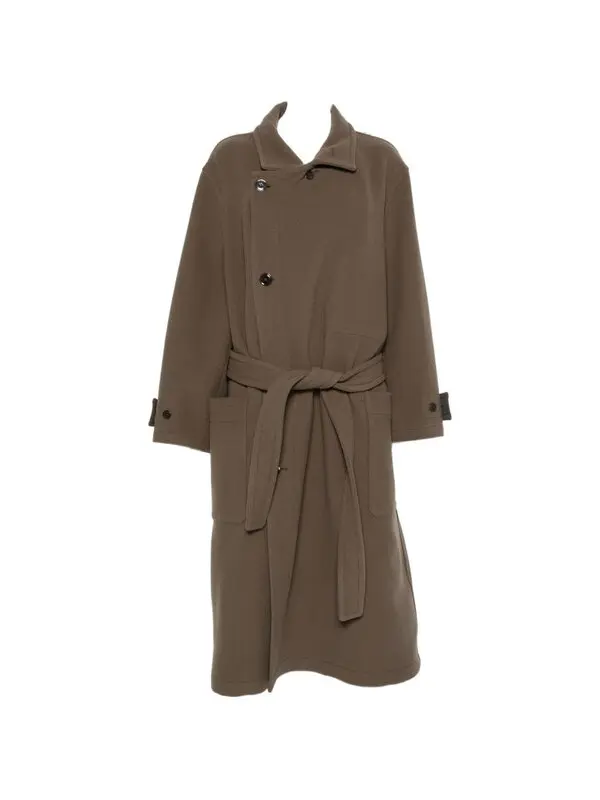 LEMAIRE Wool Wrap Coat - Thyme