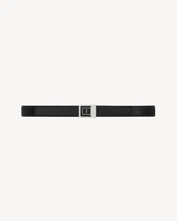 Saint Laurent Belt With A Square Buckle