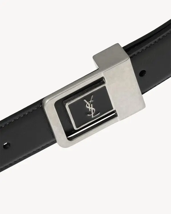 Saint Laurent Belt With A Square Buckle