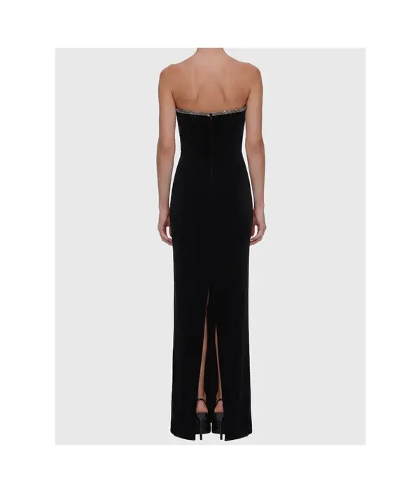 SELF-PORTRAIT Velvet Maxi Skirt