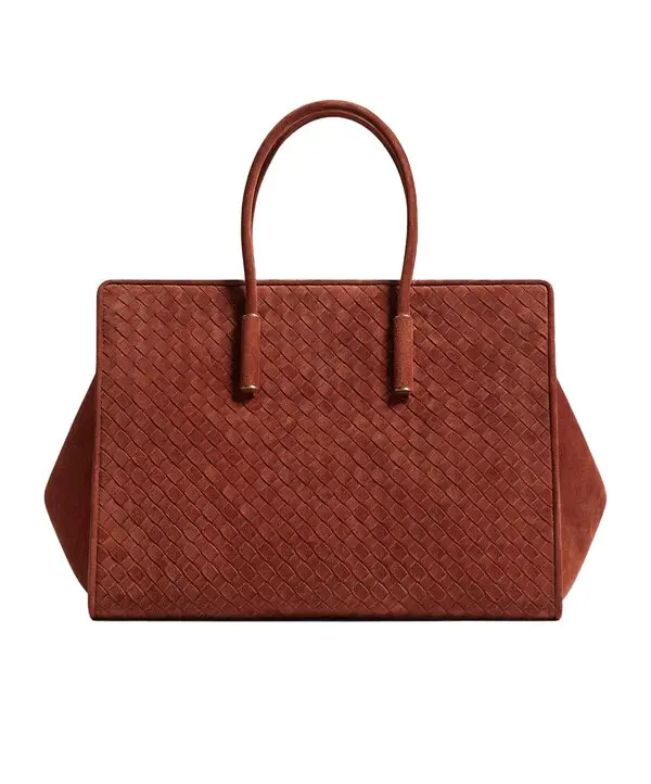 Bottega Veneta Barbara Tote - Rust