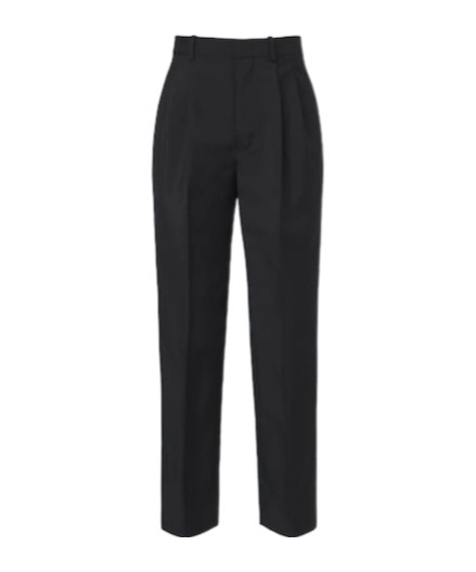 JIL SANDER Pleated Wool And Mohair Straight Pants - Black