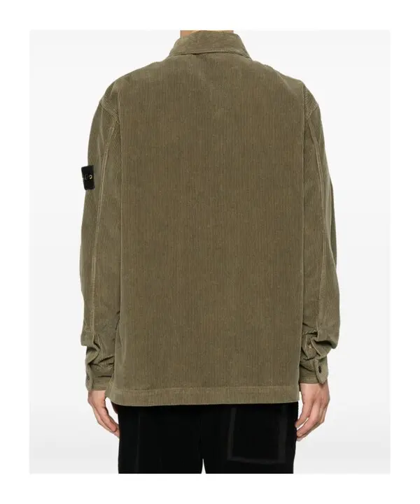 Stone Island Logo Patch Long Sleeved Shirt