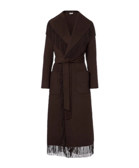Simkhai Fringed Wool-blend Coat