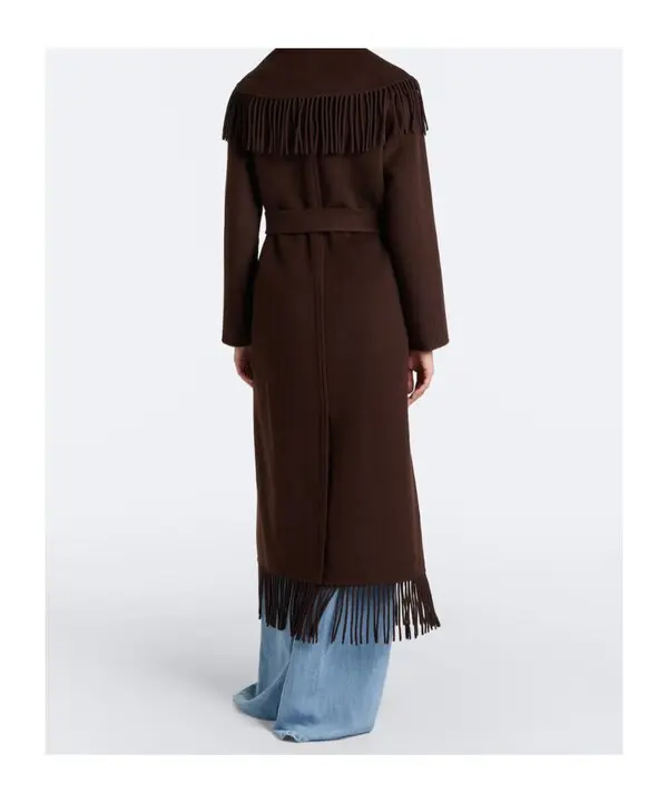 Simkhai Fringed Wool-blend Coat