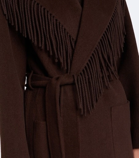 Simkhai Fringed Wool-blend Coat