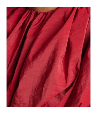 Magda Butrym Silk-blend Taffeta Crop Top - Red