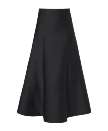 Roland Mouret Taffeta Midi Skirt - Black