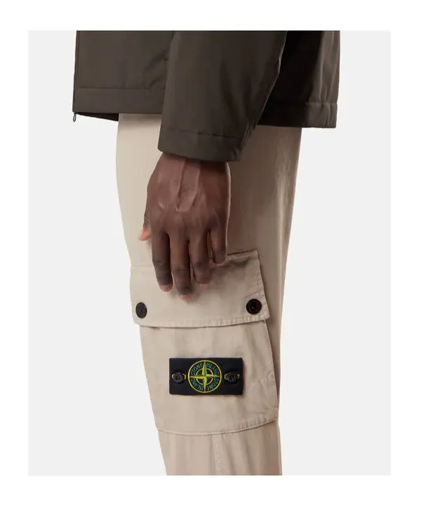Stone Island Logo Patch Cargo Trousers