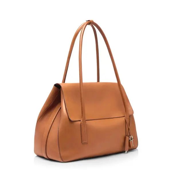 TOM FORD Natural Leather Eclipse Large Shoulder Bag