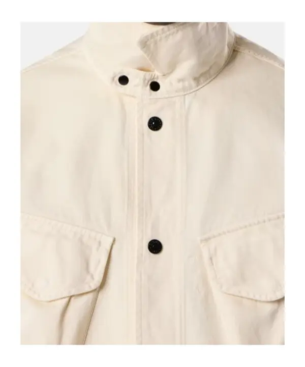 Stone Island Coach Jacket With Anti-drop Finish