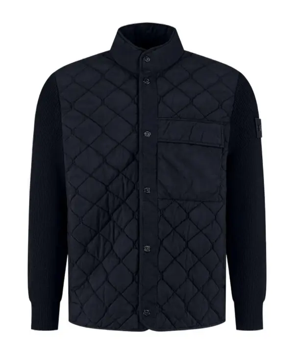 Stone Island Logo Patch Quilted Jacket