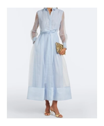 Simkhai Montgomery Shirt Dress - Blue