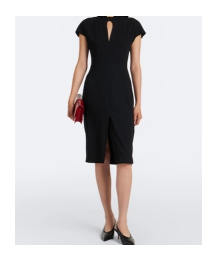 JIL SANDER Cutout Virgin Wool Minidress