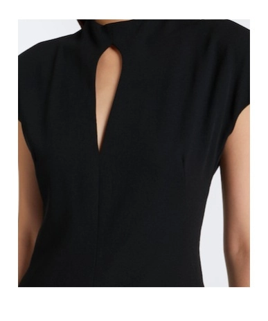 JIL SANDER Cutout Virgin Wool Minidress