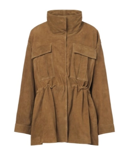 RÓHE Oversized Suede Jacket - Beige