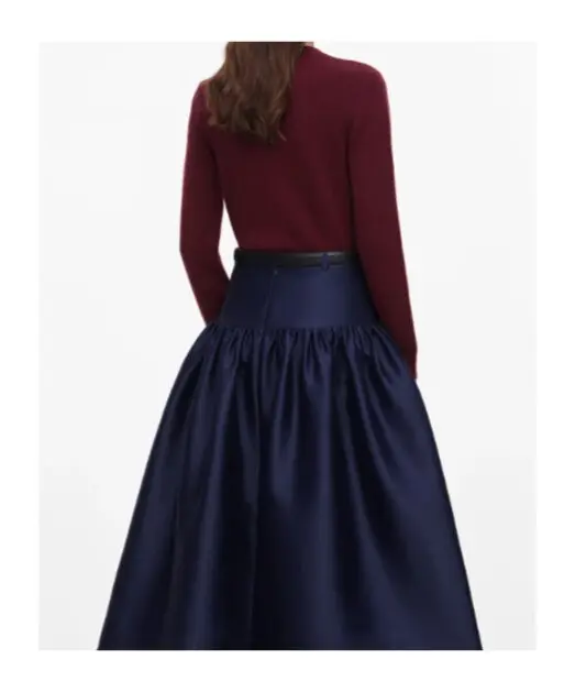 SELF-PORTRAIT Burgundy Flower Wool Jumper