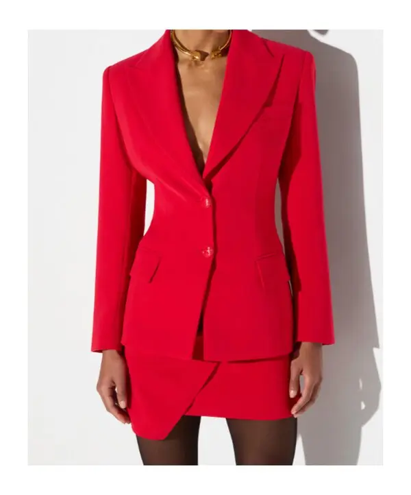 Elisabetta Franchi Lightweight Crêpe Jacket With Criss-cross Lacing
