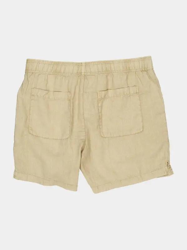 JAMES PERSE Drawstring Linen Shorts