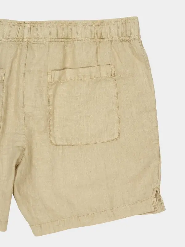 JAMES PERSE Drawstring Linen Shorts