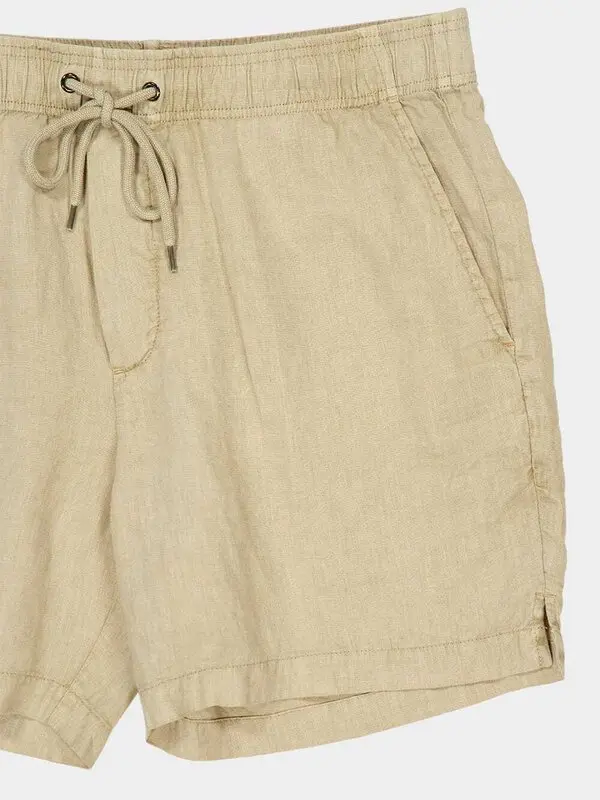 JAMES PERSE Drawstring Linen Shorts