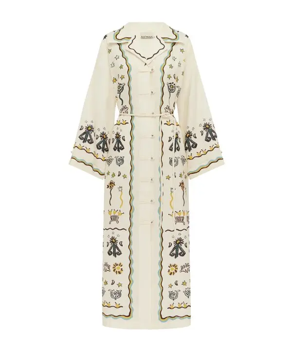 ALEMAIS Long-sleeved Dress - White