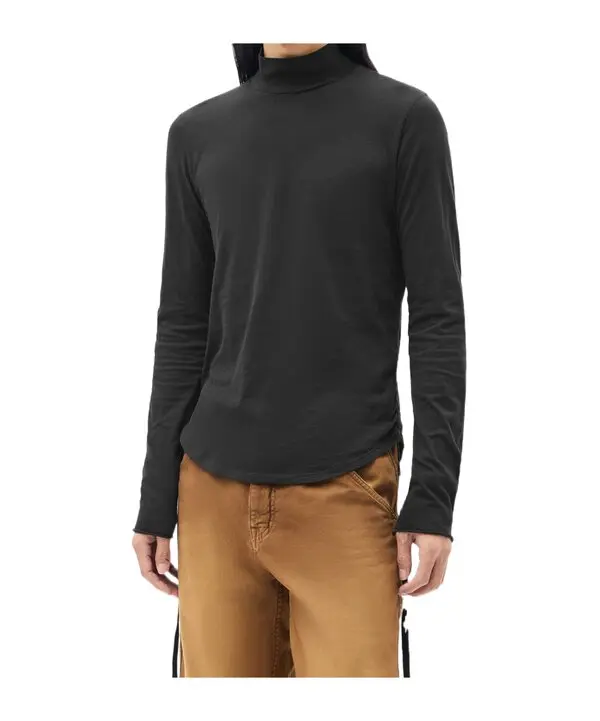 ANN DEMEULEMEESTER Lenart Mock-neck T-shirt - Black
