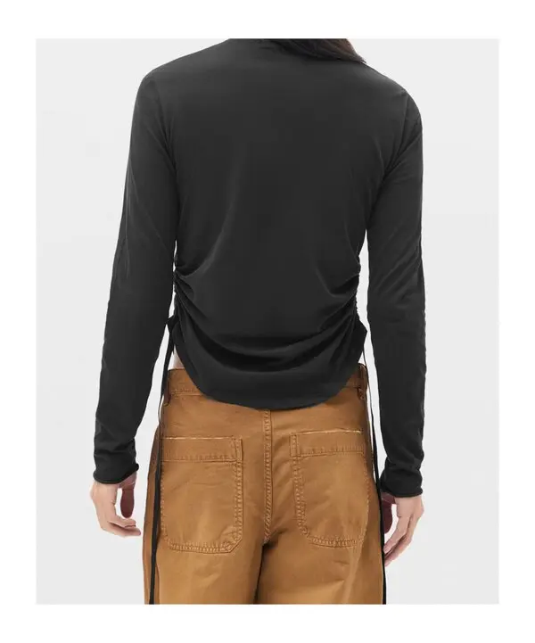 ANN DEMEULEMEESTER Lenart Mock-neck T-shirt - Black