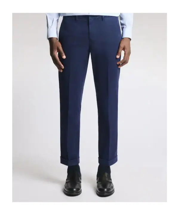 FAY Slim Fit Trousers In Cotton Gabardine