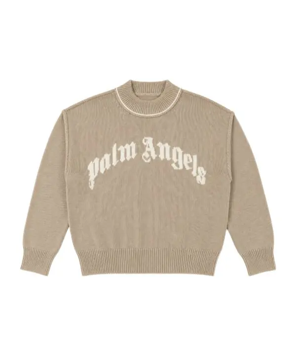 Palm Angels Long-sleeve Knit Top - Brown
