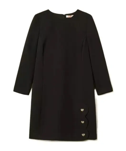 TWINSET Short Crepe Dress - Black
