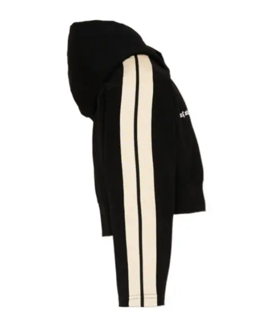Palm Angels Long Sleeve Cropped Hoodie