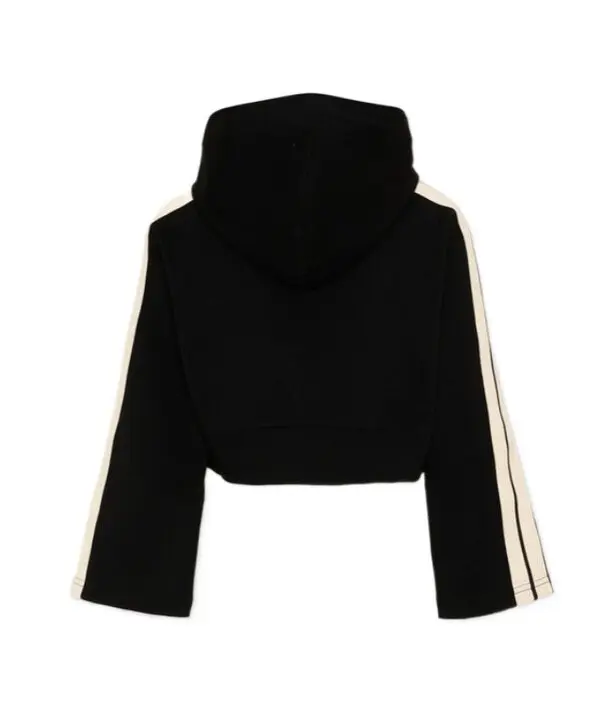 Palm Angels Long Sleeve Cropped Hoodie