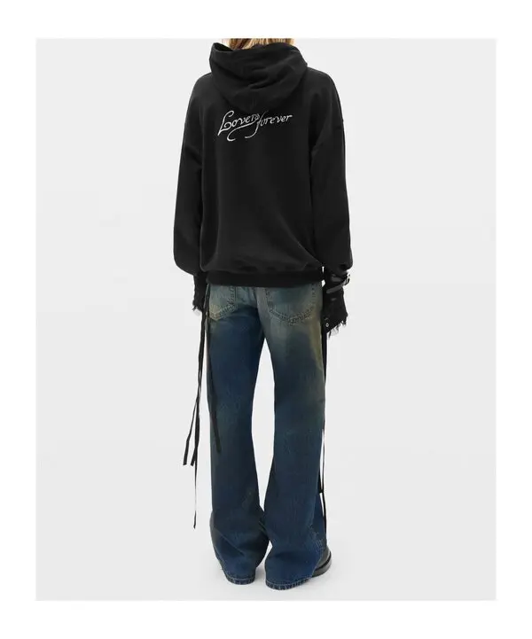 ANN DEMEULEMEESTER Bardi Hoodie With Embroidered Detail