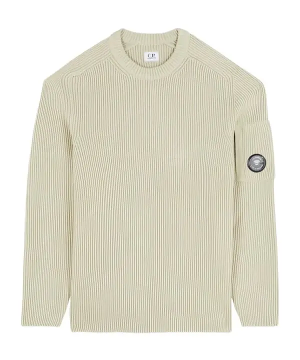 C.P. COMPANY Lens-detail Sweater - Light Brown